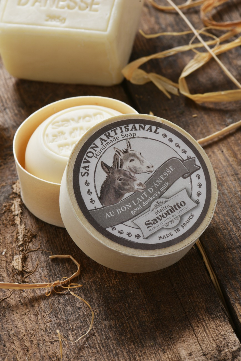 Savonitto Donkey Milk Soap in Wooden Box 100g made in Provence ...