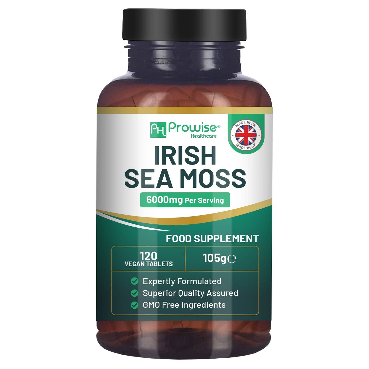 High-Strength Irish Sea Moss Tablets | 6000mg | Banana Industries ...