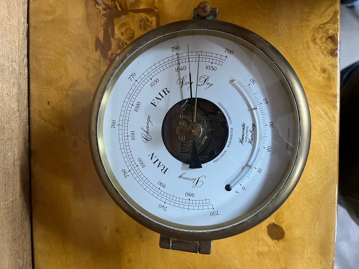 Hanseatic Ships Brass Precision Barometer Compensated — bananaindustries