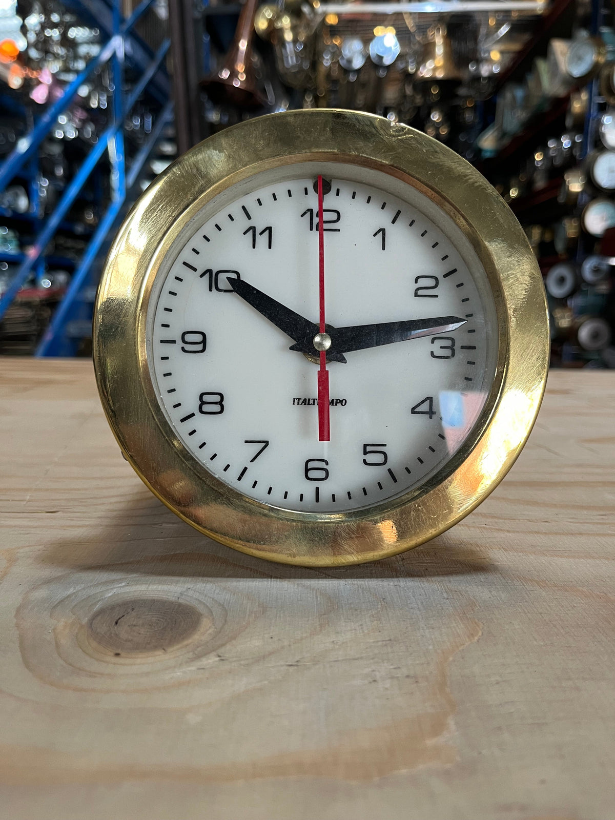 Italtiempo Small Brass Clock — bananaindustries