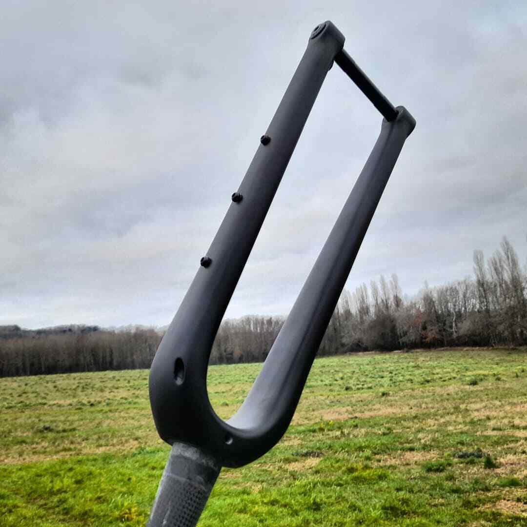 Fugazzi Gravel Hell Carbon Gravel Fork 15mm X 100mm Axle flat mount ...