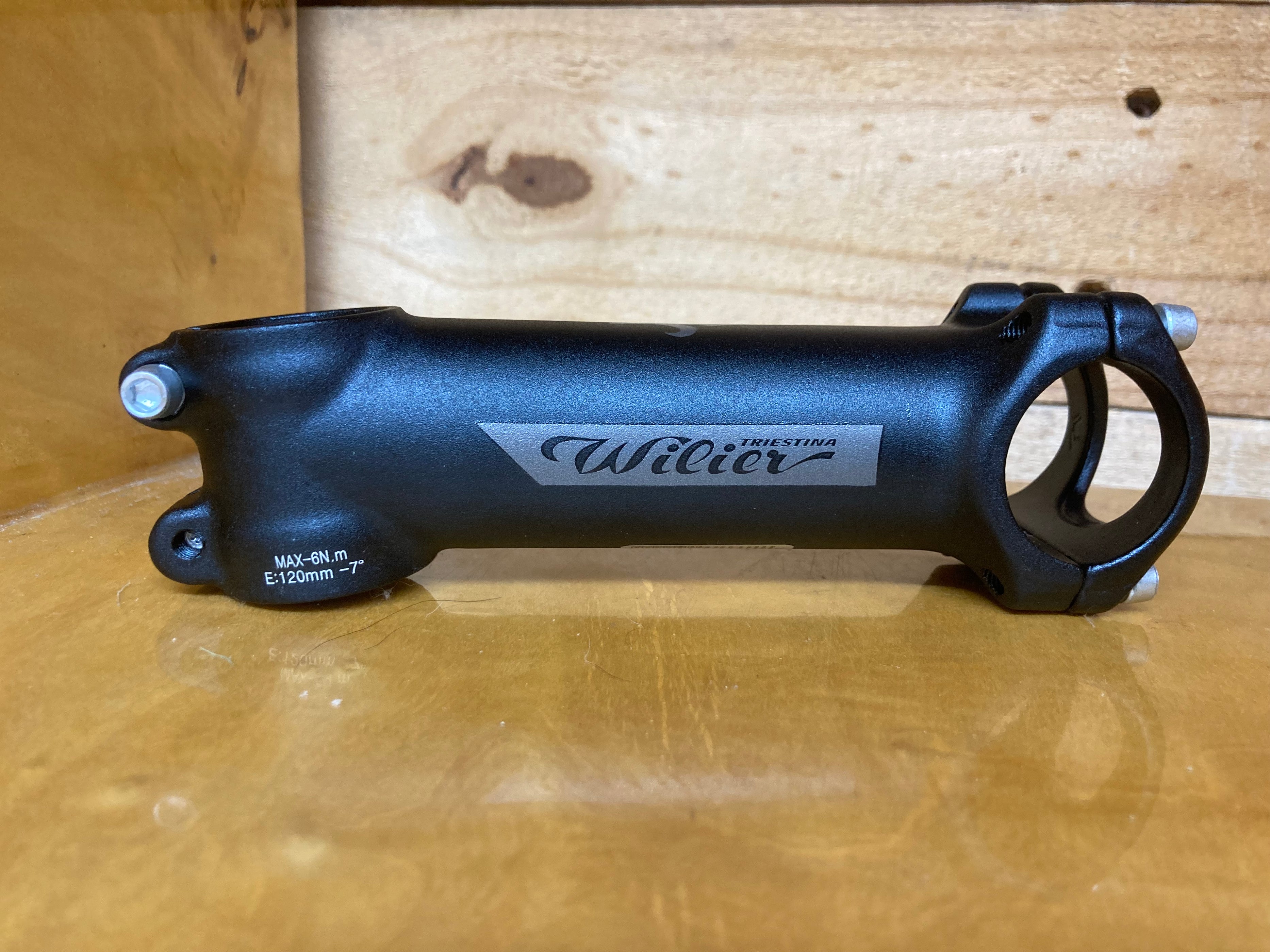 Wilier Matt black stem 110/120 by -7 degrees — bananaindustries
