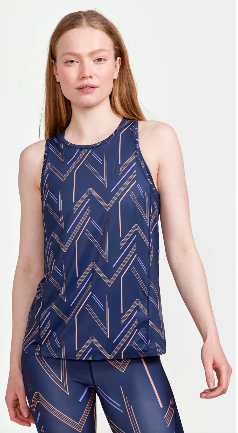 Craft ADV HiT Singlet W - Blaze-Cliff - Navy Blue — bananaindustries