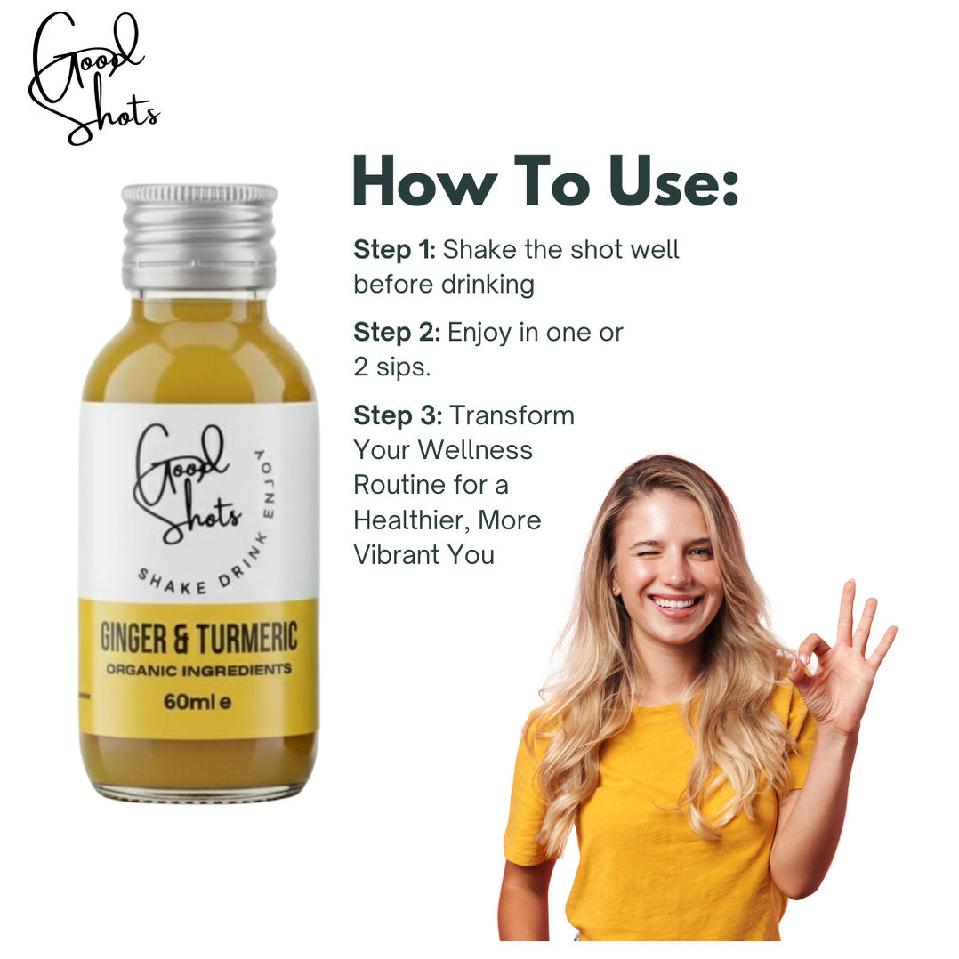 Ginger & Turmeric Box of 12 Health/Functional Shots/Juice ...