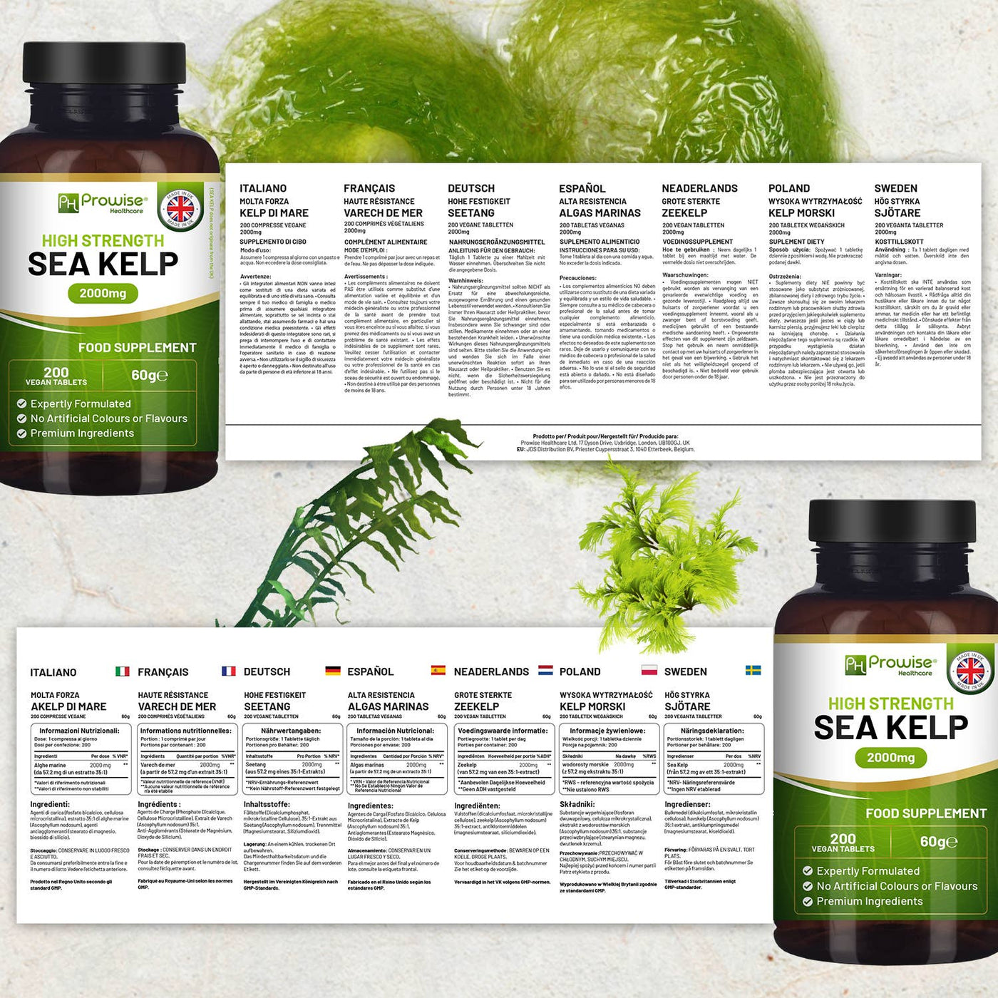 Prowise Sea Kelp 2000mg Tablets | Natural Source of Iodine ...