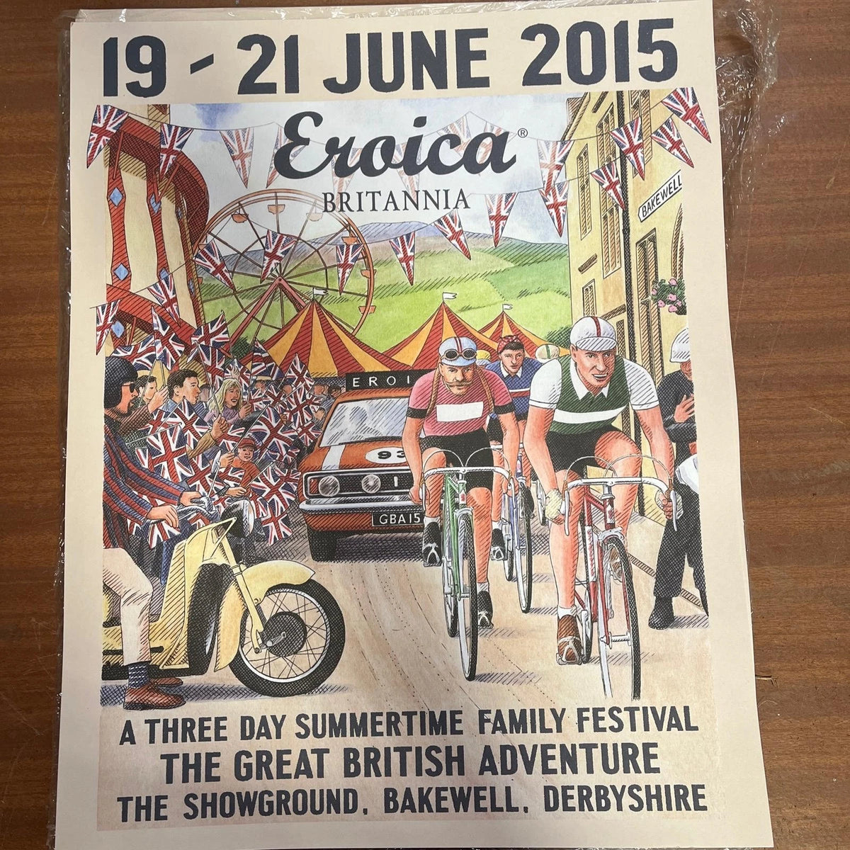 Original L’Eroica Britannia Postersdont – Vintage Cycling Art – Bakewe ...