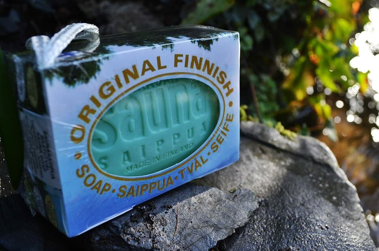 Vaasen Made in Finland Original Finnish Sauna Soap w/Rope - Pine ...